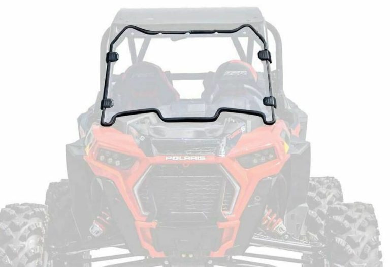 SuperATV Scratch Resistant Full Windshield for Polaris RZR XP Turbo S ...